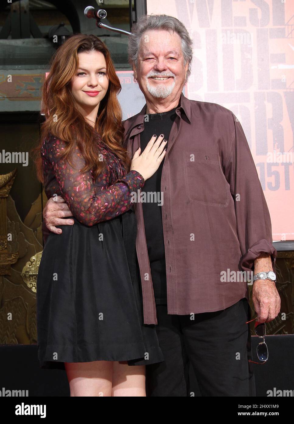 Amber Tamblyn and Russ Tamblyn attending the West Side Story: 50th ...