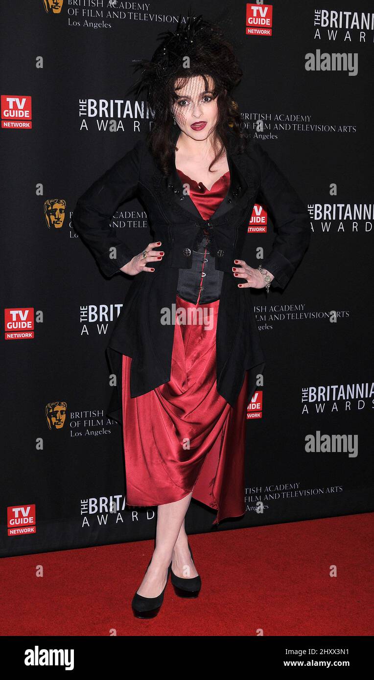 Helena Bonham Carter attending BAFTA Los Angeles 2011 Britannia Awards ...