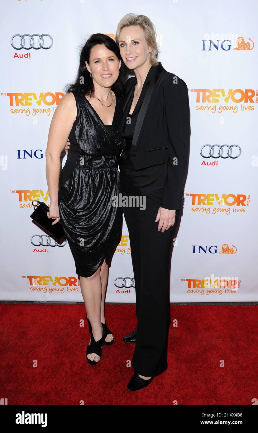 Jane Lynch and her girlfriend attending "Trevor Live" Event held at the ...