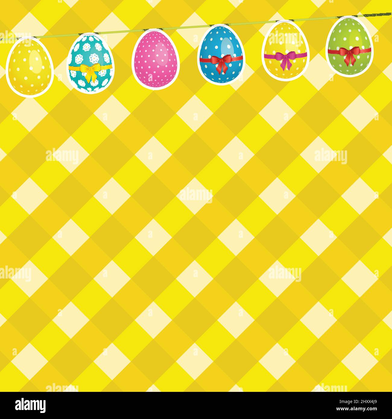 Yellow gingham background Stock Vector Images - Alamy