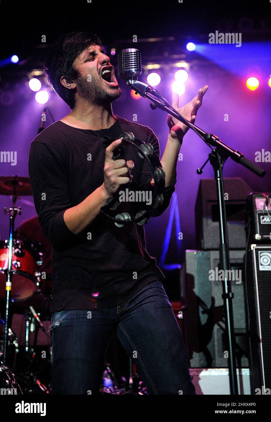 Sameer Gadhia of Young The Giant performs during 96X Winter Meltdown at ...