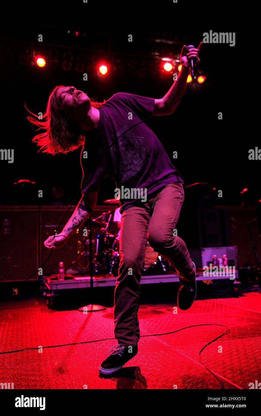 Matthew Shultz of Cage The Elephant at the 96X Winter Meltdown that ...