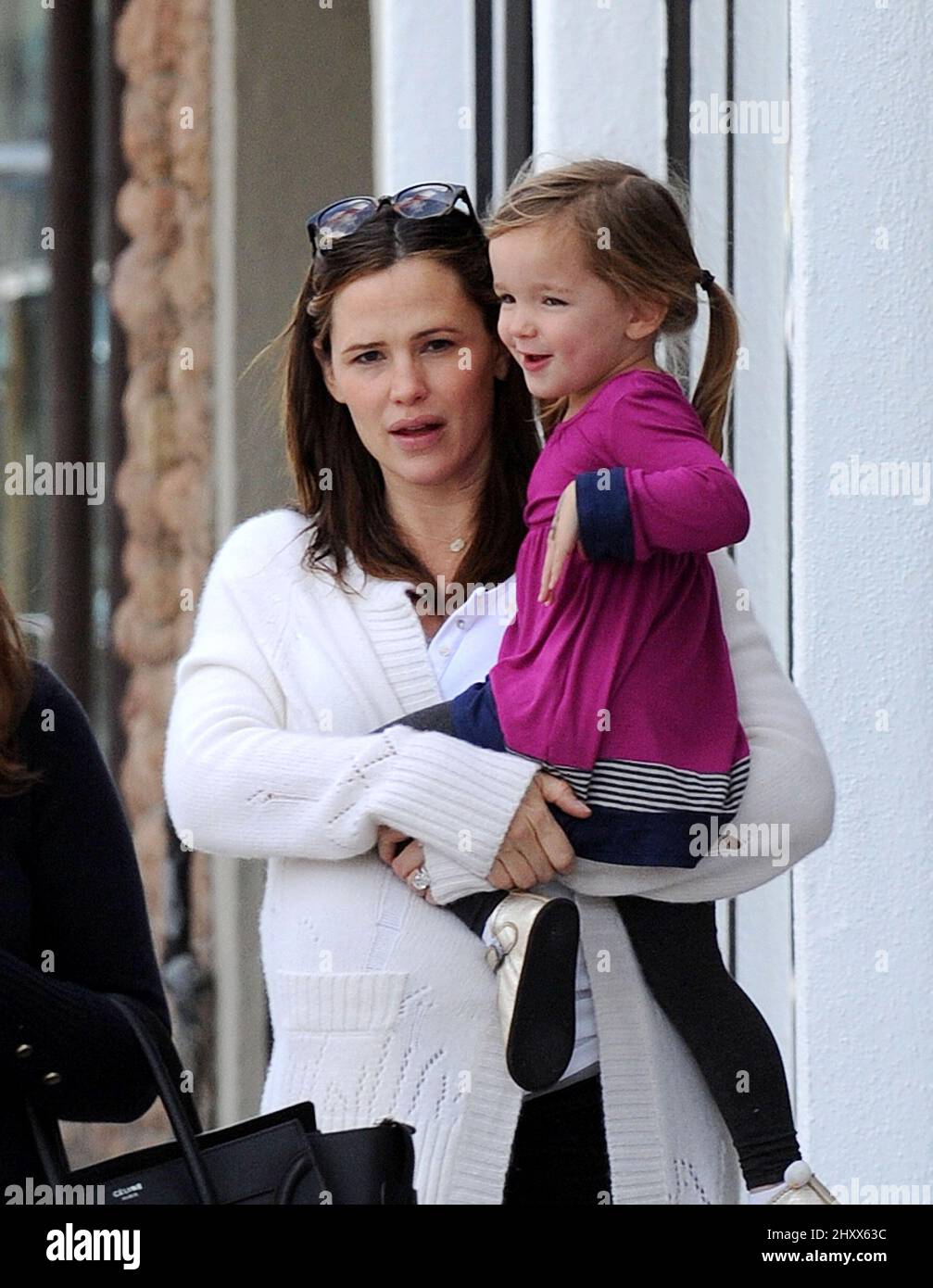 Jennifer Garner and her daughter Seraphina seen out and about in Santa ...