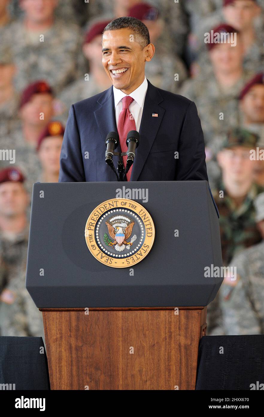 President Barack Obama addressed soldiers Wednesday, December 14, 2011 ...