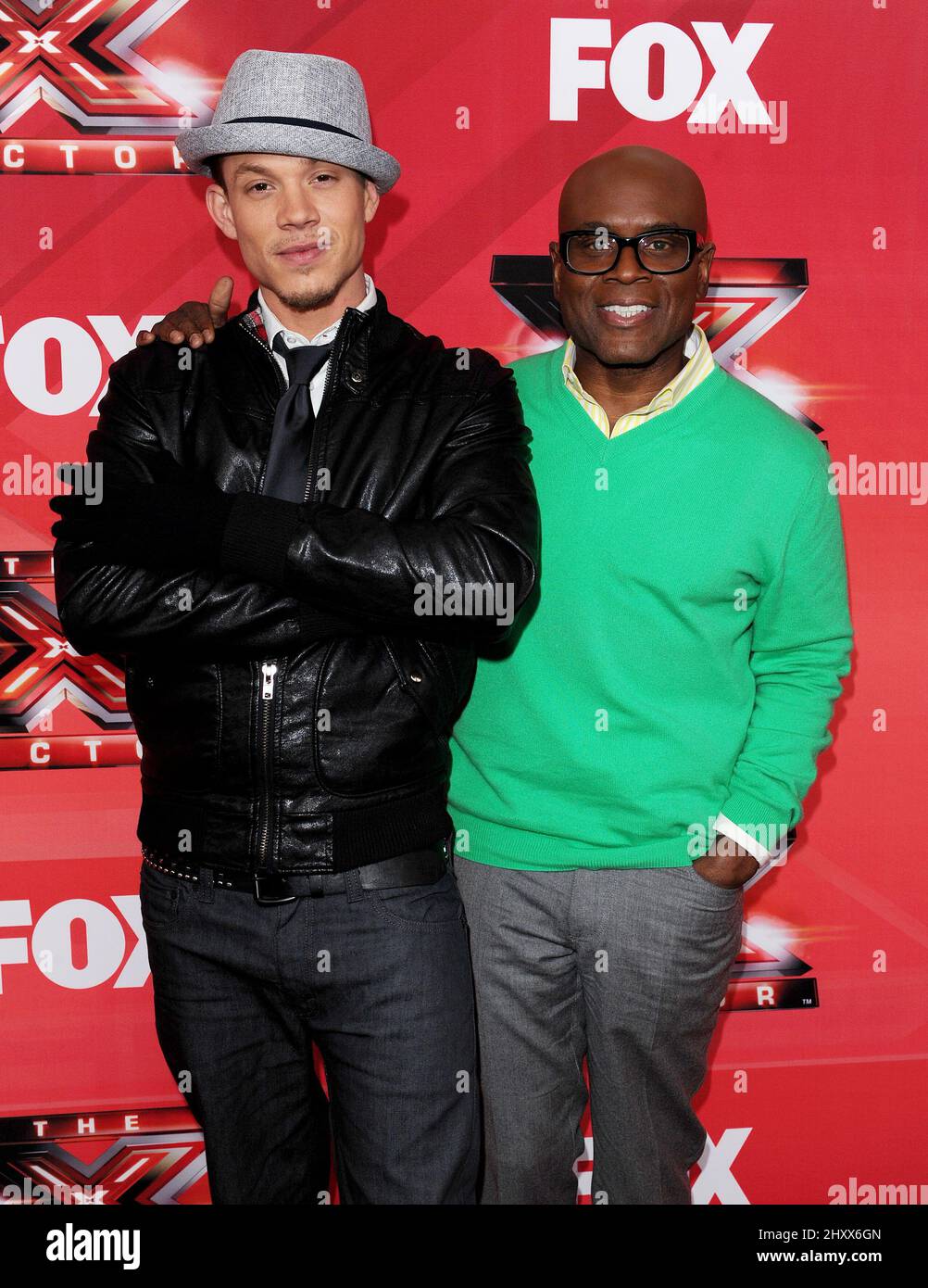 Chris Rene and Antonio "L.A." Reid during "The X Factor" Press Conference at CBS Television ...