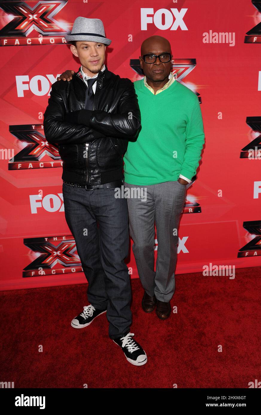Chris Rene and Antonio "L.A." Reid during "The X Factor" Press ...