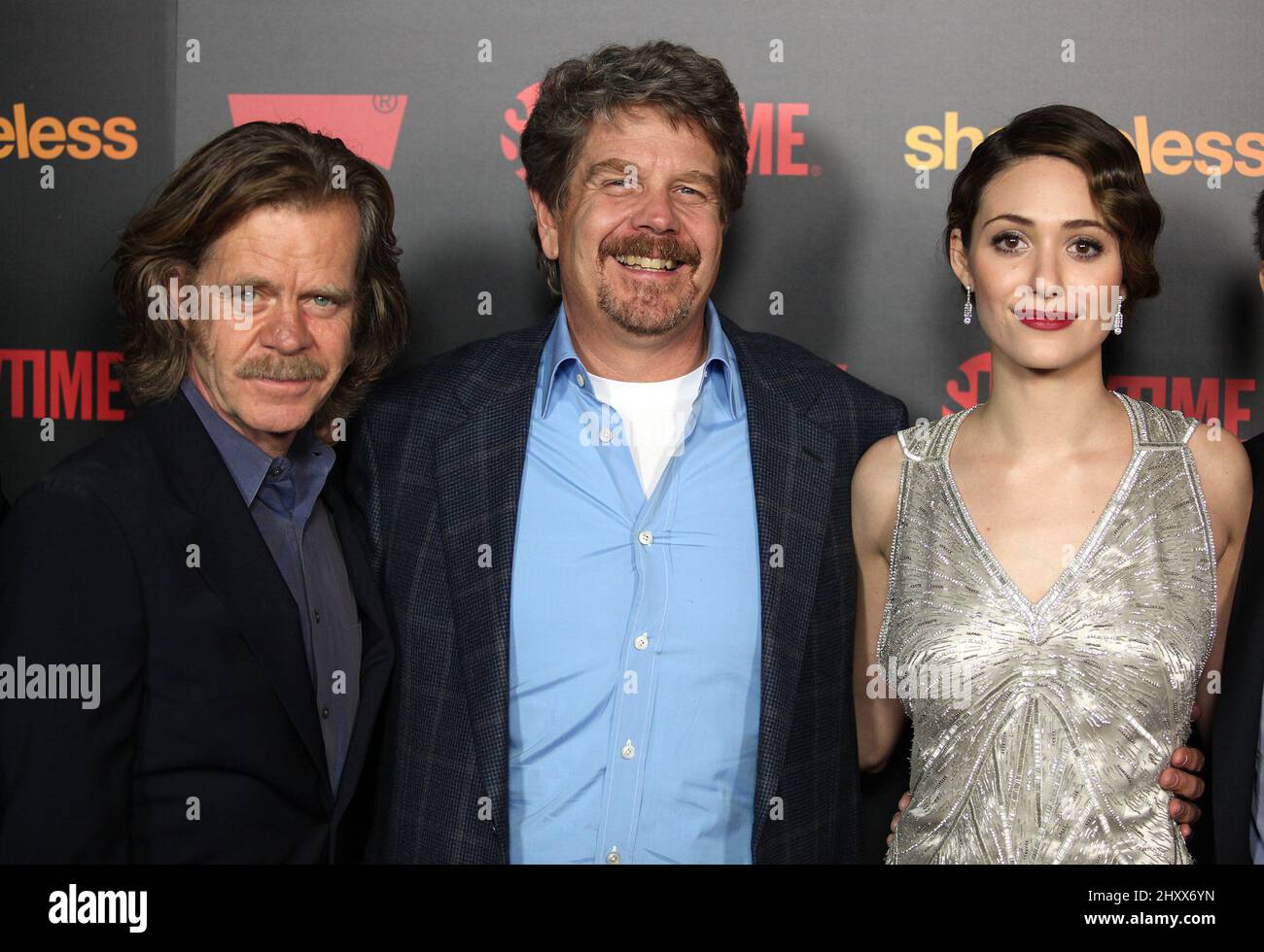 William H. Macy, John Wells and Emmy Rossum during the "Shameless ...