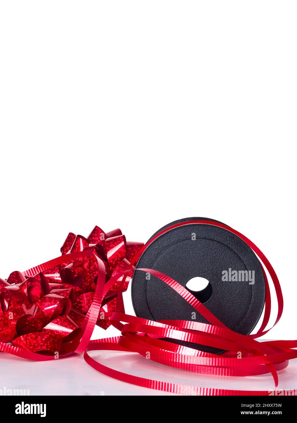 Red Ribbon on Spool Stock Photo - Alamy
