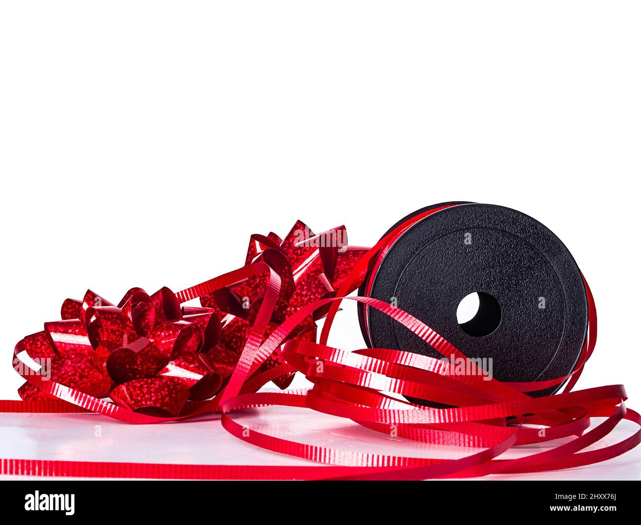 Red Ribbon on Spool Stock Photo - Alamy