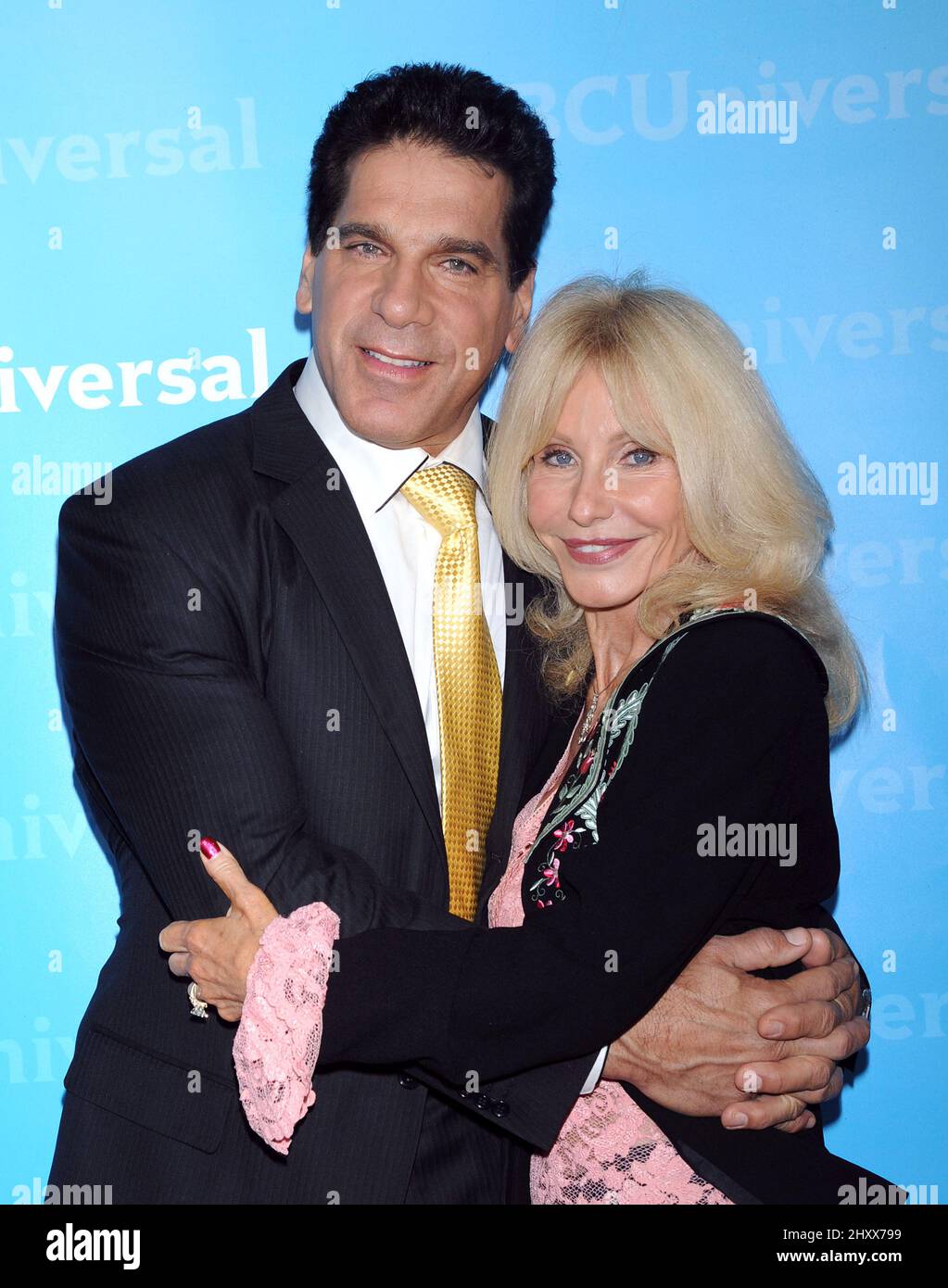 Lou Ferrigno and wife Carla attending the NBC Universal Press Tour All ...
