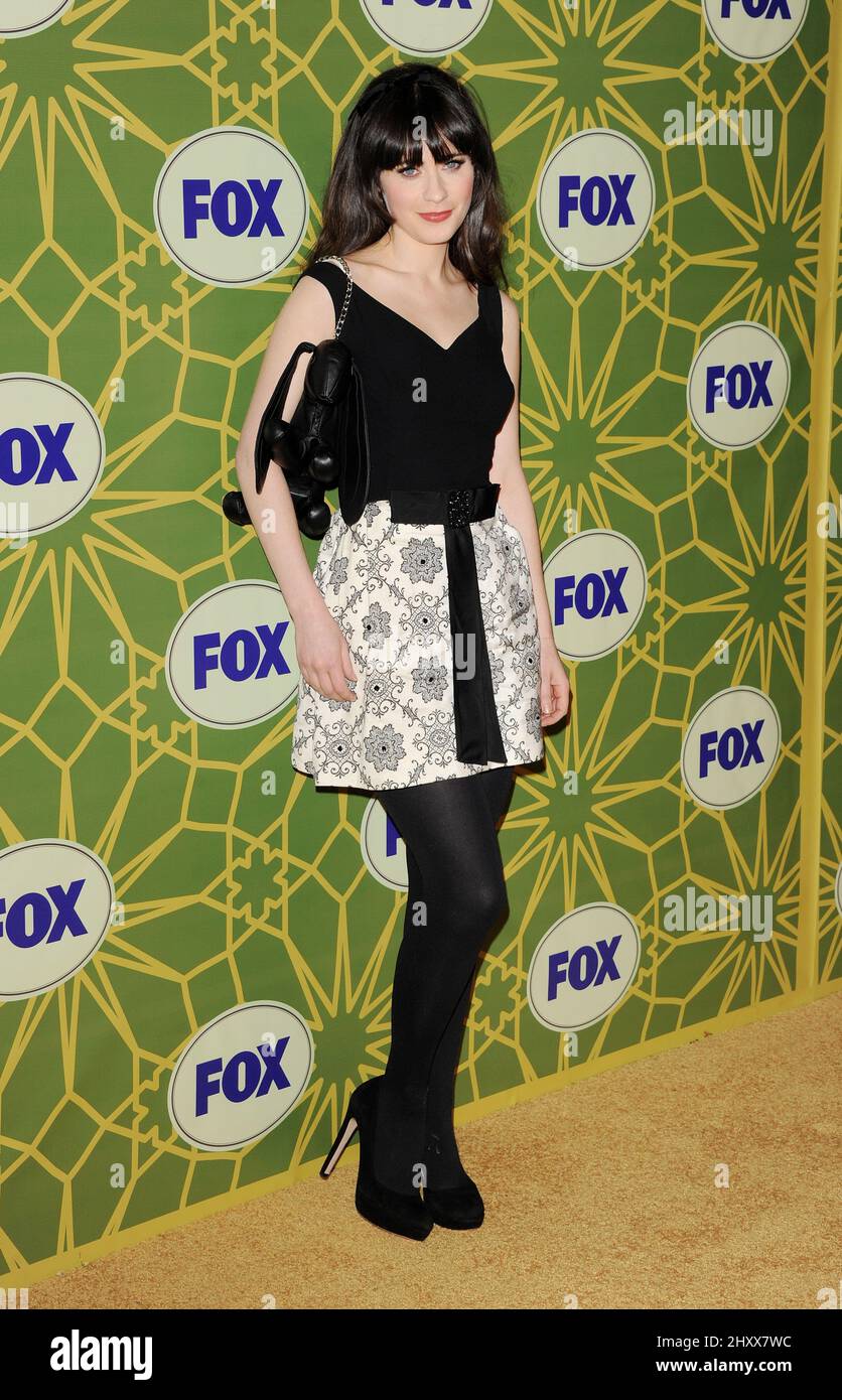 Zooey Deschanel during the FOX TCA Winter Press Tour All-Star Party ...