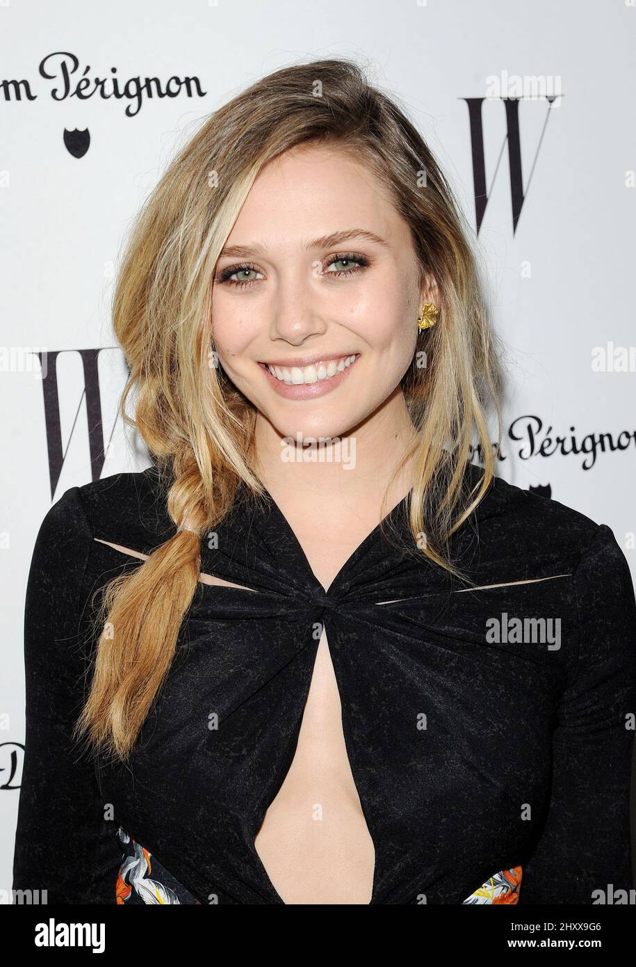 Elizabeth Olsen at the W Magazine party celebrating the upcoming Golden ...