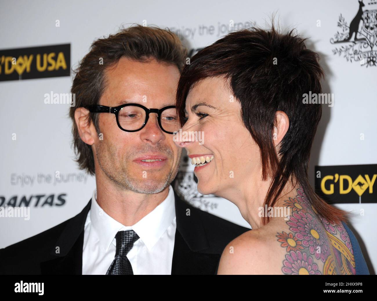 Guy Pearce and wife Kate Mestitz at the 9th Annual G'Day USA Los ...