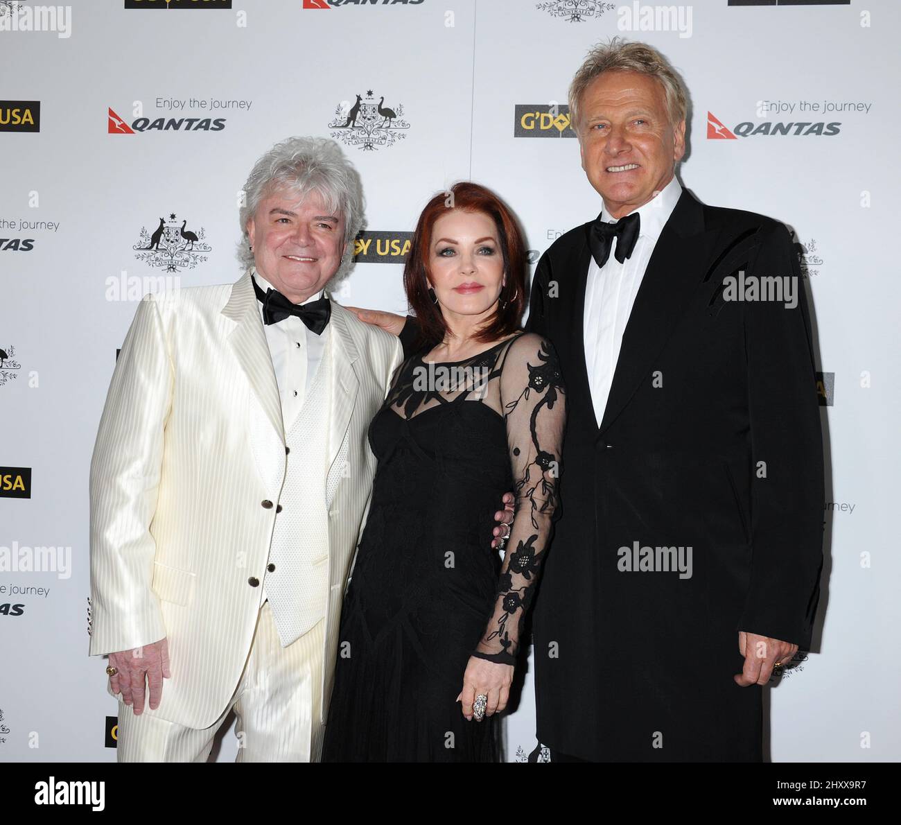 Russell Hitchcock, Priscilla Presley and Graham Russell at the 9th ...