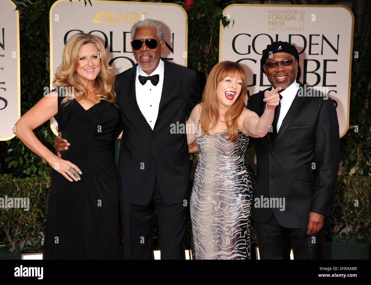 Lori McCreary, Morgan Freeman, Frances Fisher and Alfonso Freeman at ...