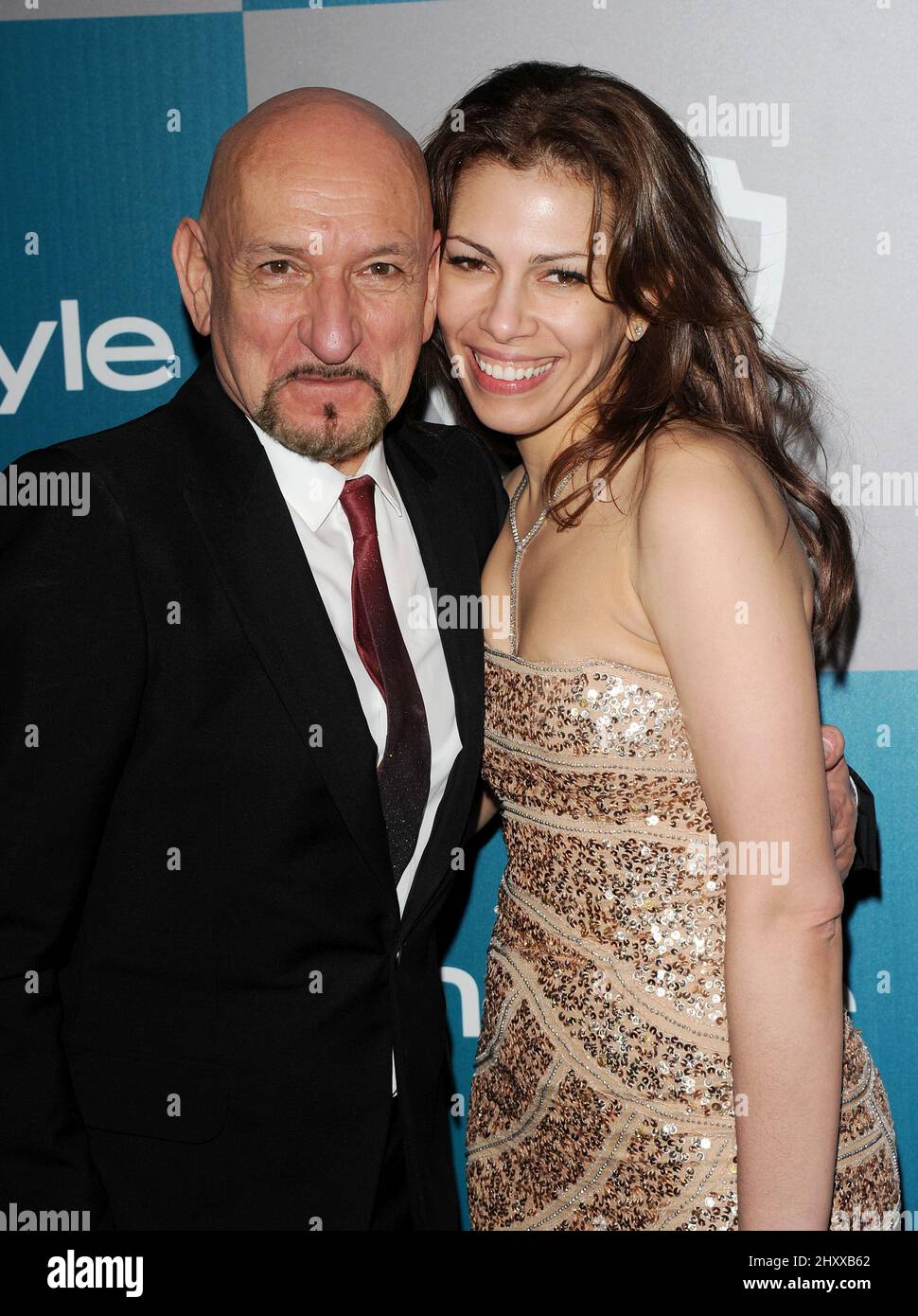 Ben Kingsley arriving at the 2012 "WB/Instyle" Post Golden Globe Party ...