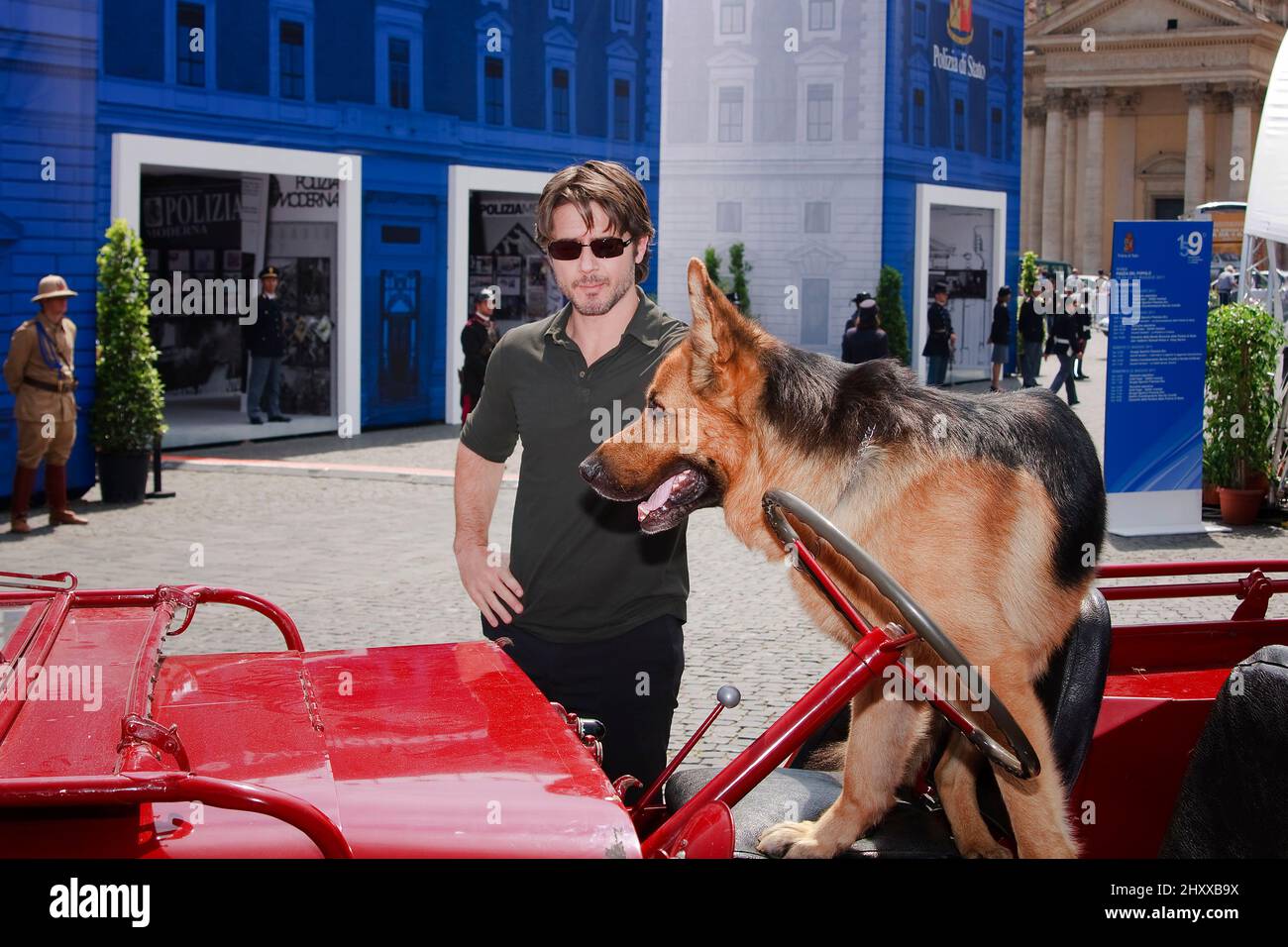 Rome, Italy - May 20, 2011: The Italian actor Ettore Bassi together ...