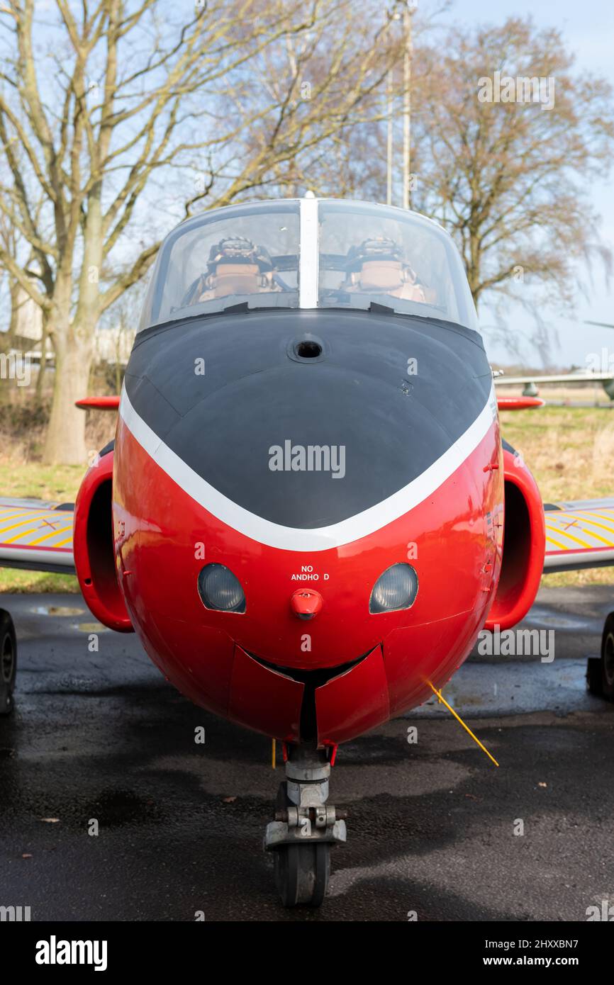 York.Yorkshire.United Kingdom.February 16th 2022.A Hunting Percival Jet ...
