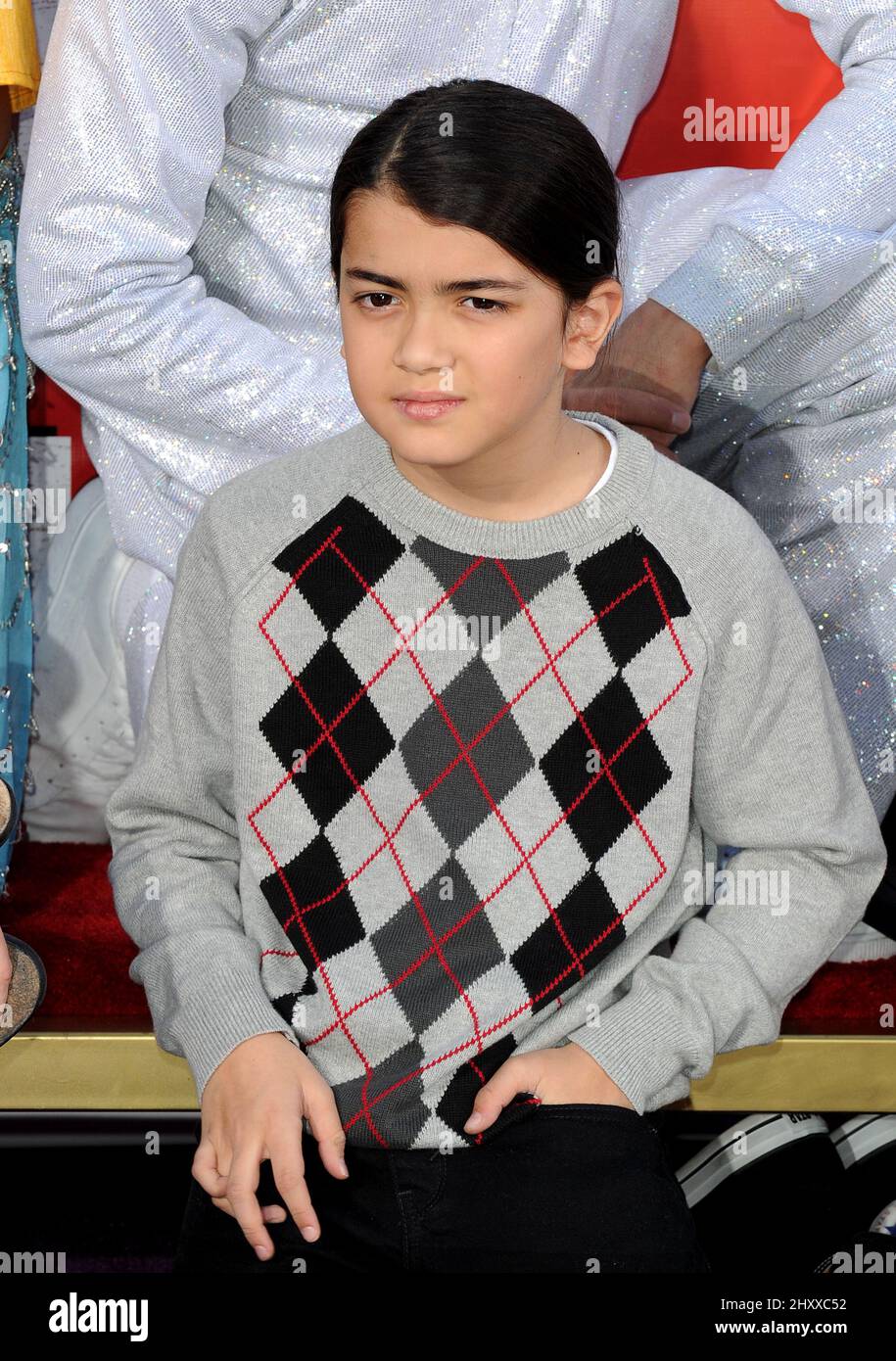 "Blanket" Jackson during a ceremony honoring the late Michael Jackson ...