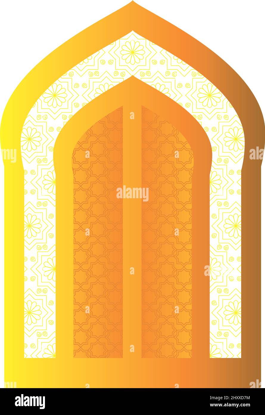 golden islamic door Stock Vector Image & Art - Alamy