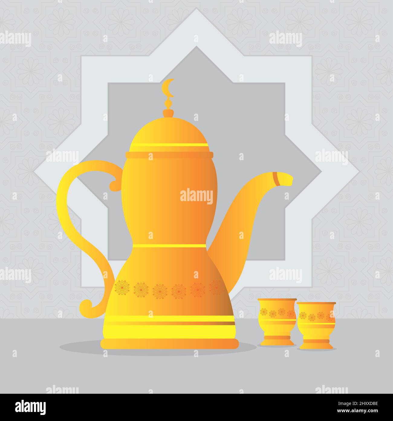 islamic teapot illustration Stock Vector Image & Art - Alamy