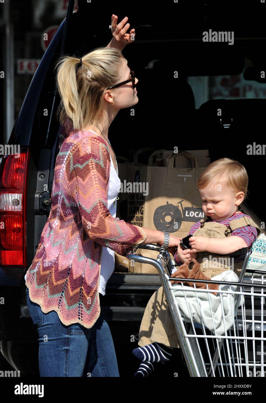 Ali Larter and son Theodore MacArthur are seen out and about in Los ...