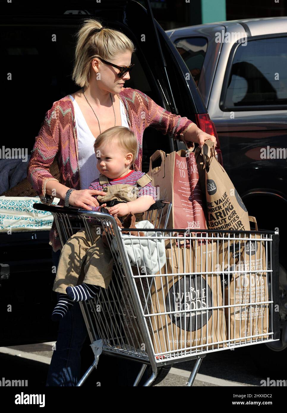 Ali Larter and son Theodore MacArthur are seen out and about in Los ...