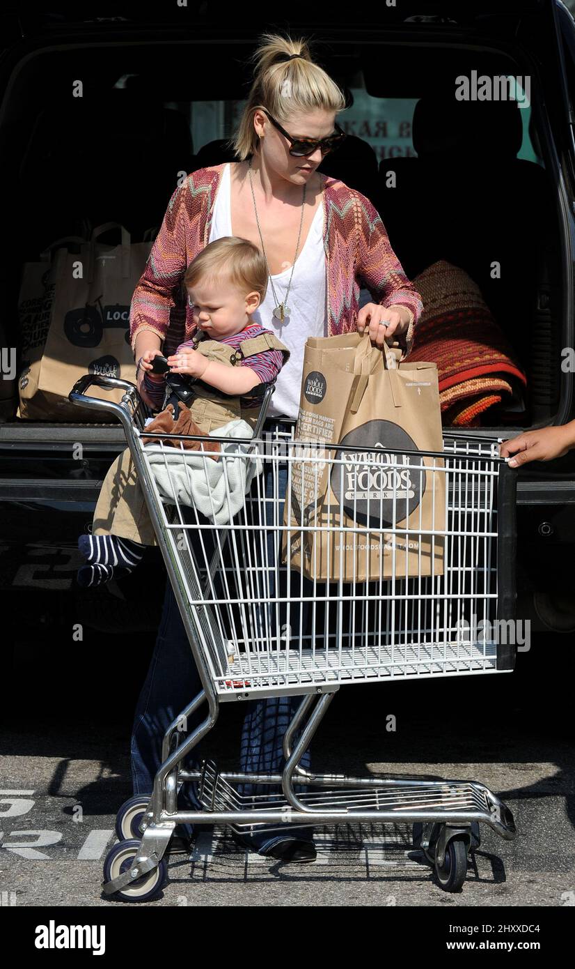 Ali Larter and son Theodore MacArthur are seen out and about in Los ...