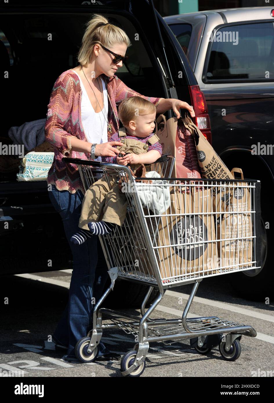 Ali Larter and son Theodore MacArthur are seen out and about in Los ...