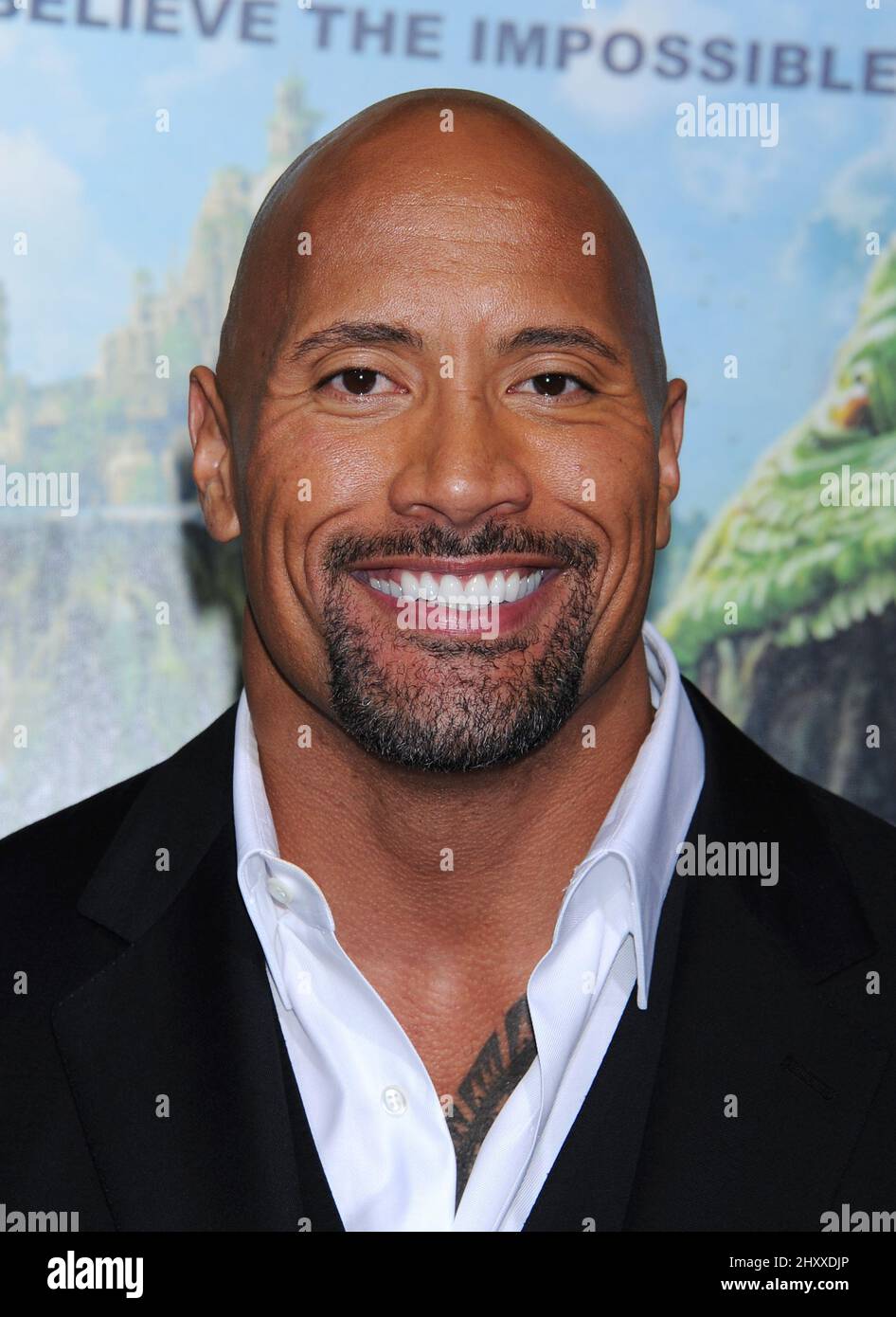 Dwayne Johnson at the 'Journey 2: The Mysterious Island' Los Angeles ...
