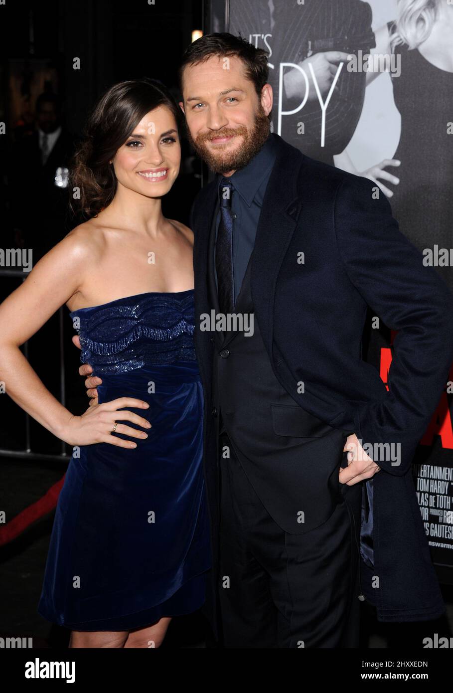 Tom Hardy And His Girlfriend during the "This Means War" Los Angeles ...