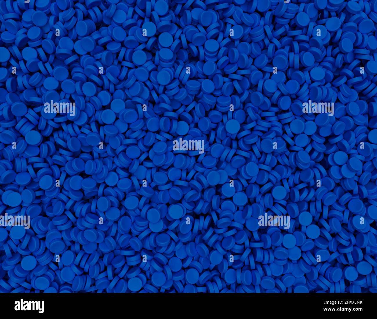 3D illustration of a bunch of blue med pills Stock Photo - Alamy