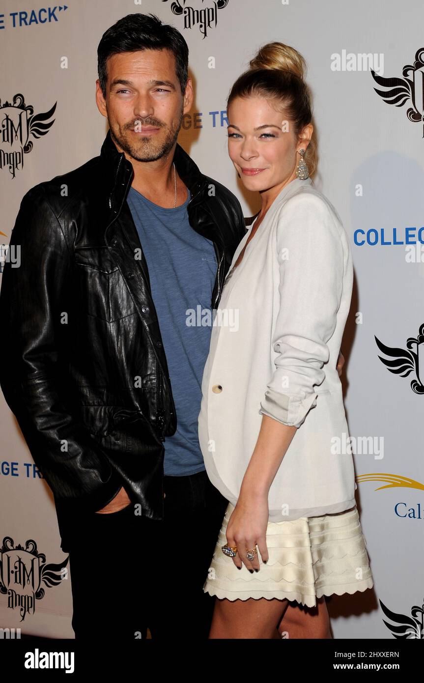 Eddie Cibrian And Leann Rimes At The 2012 Trans4m Iamangel Grammy Event Held At The Palladium