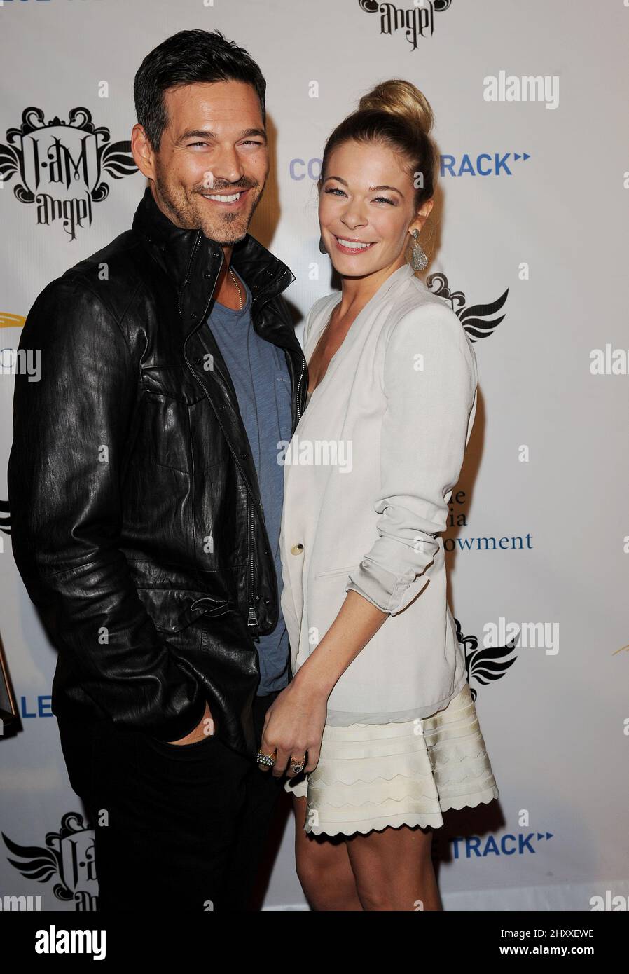 Eddie Cibrian and LeAnn Rimes at the 2012 TRANS4M i.am.angel Grammy ...