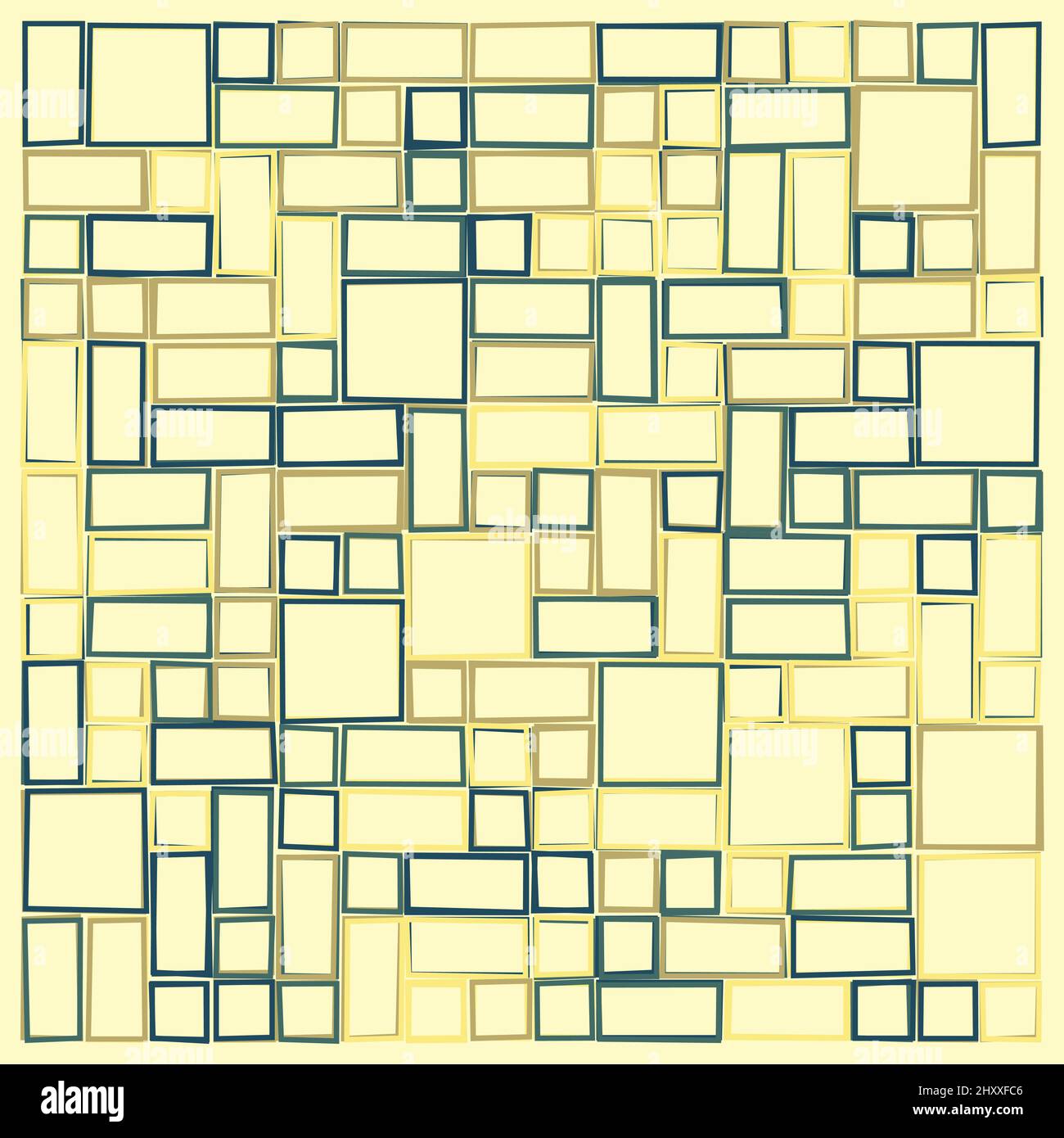 Abstract Offset Quads generative art background art illustration Stock ...