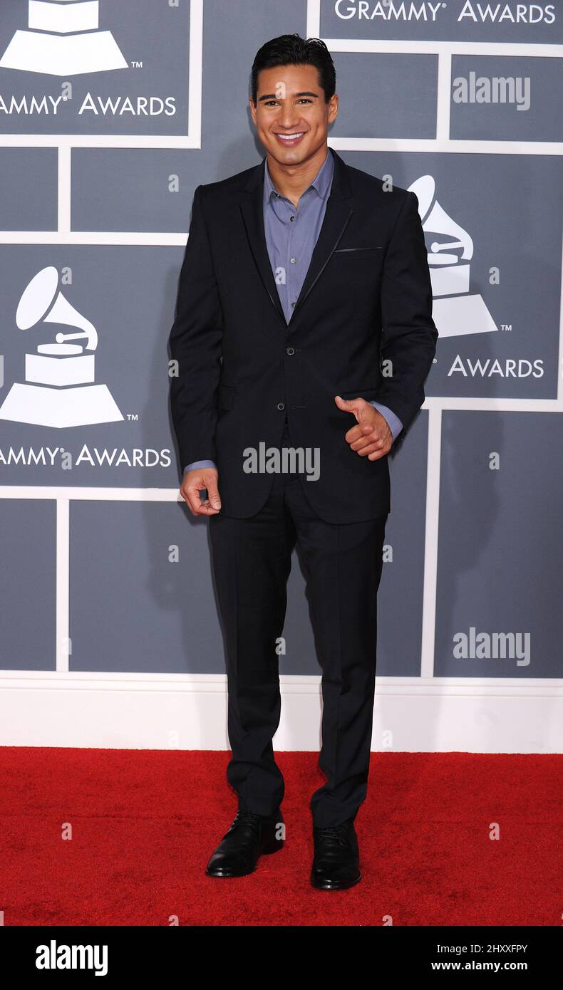 Mario Lopez at the 54th Annual Grammy Awards held at the Staples Center ...