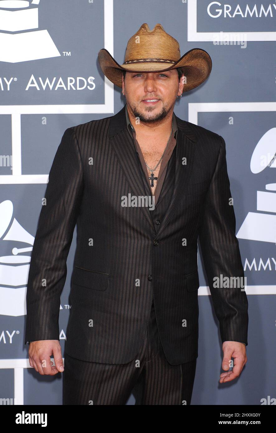 Jason Aldean at the 54th Annual Grammy Awards held at the Staples ...