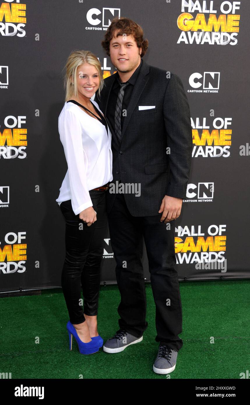 Matthew Stafford attending the "2012 Cartoon Network Hall of Game ...