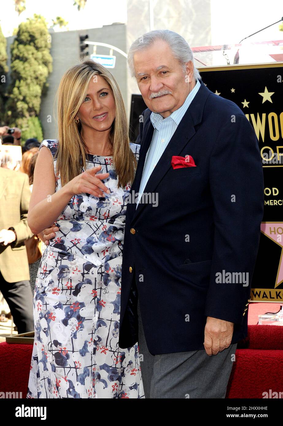 Jennifer Aniston and her dad John during the star ceremony for Jennifer ...
