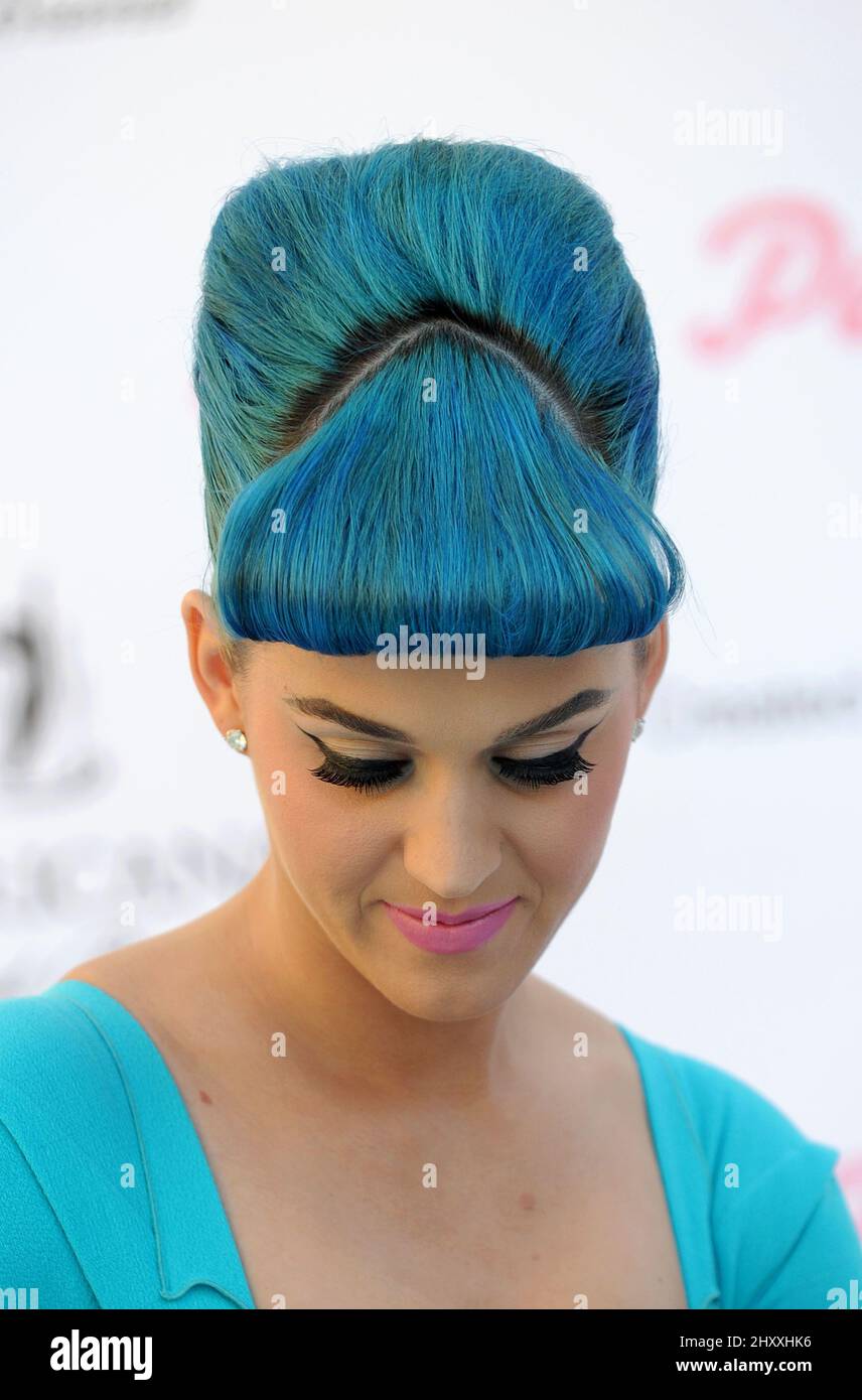 Katy Perry Blue Hair Ponytail