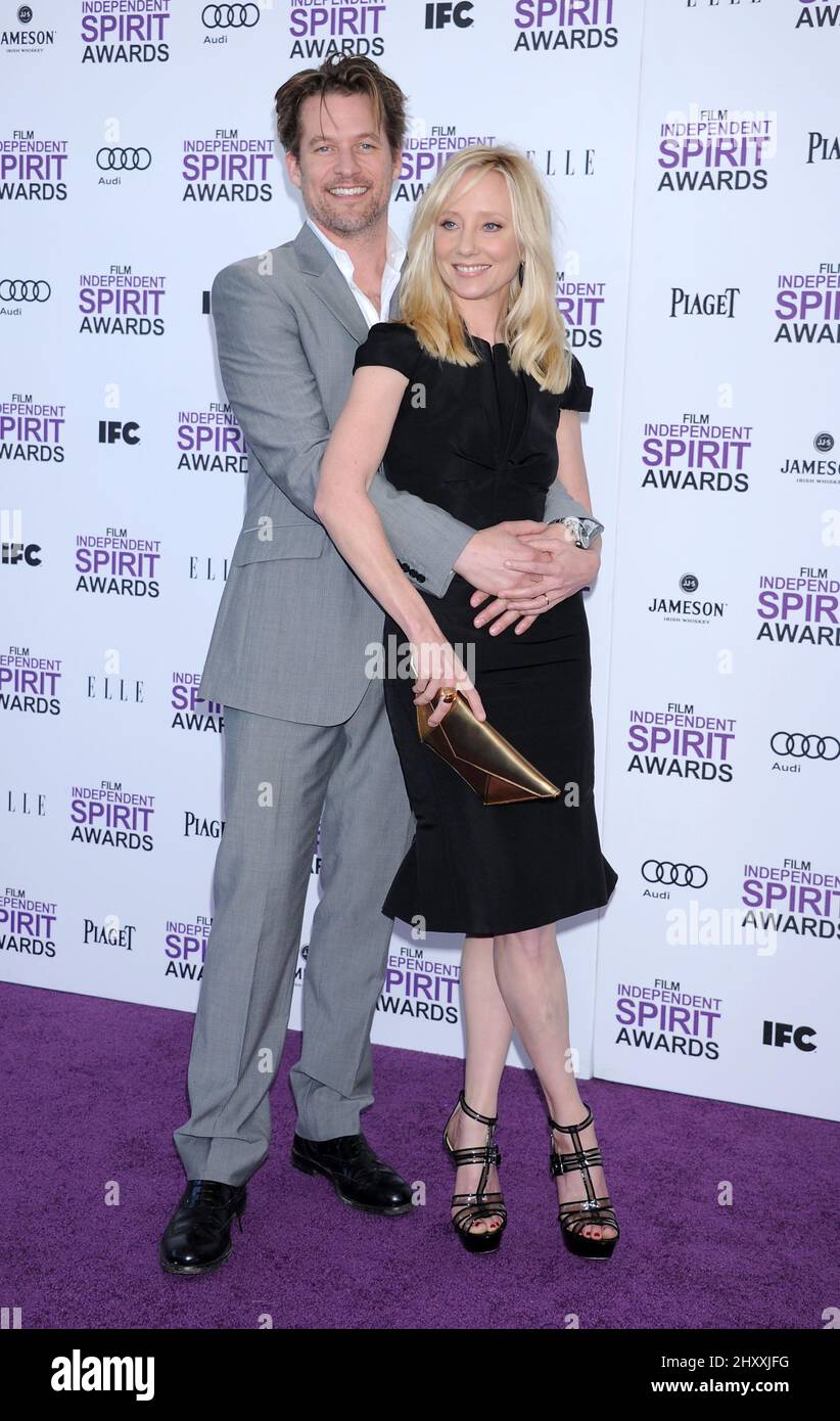 James Tupper and Anne Heche attending the 2012 Film Independent Spirit ...