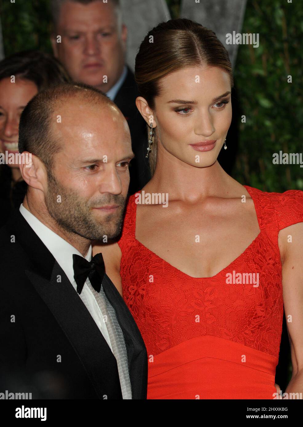Jason Statham and Rosie Huntington-Whiteley attending the 2012 Vanity ...