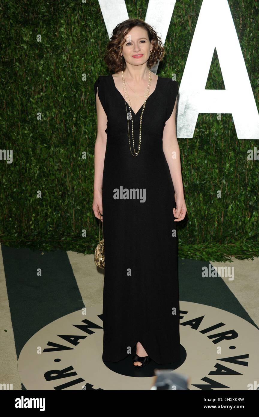 Emily Mortimer attending the 2012 Vanity Fair Oscar Party held at the ...