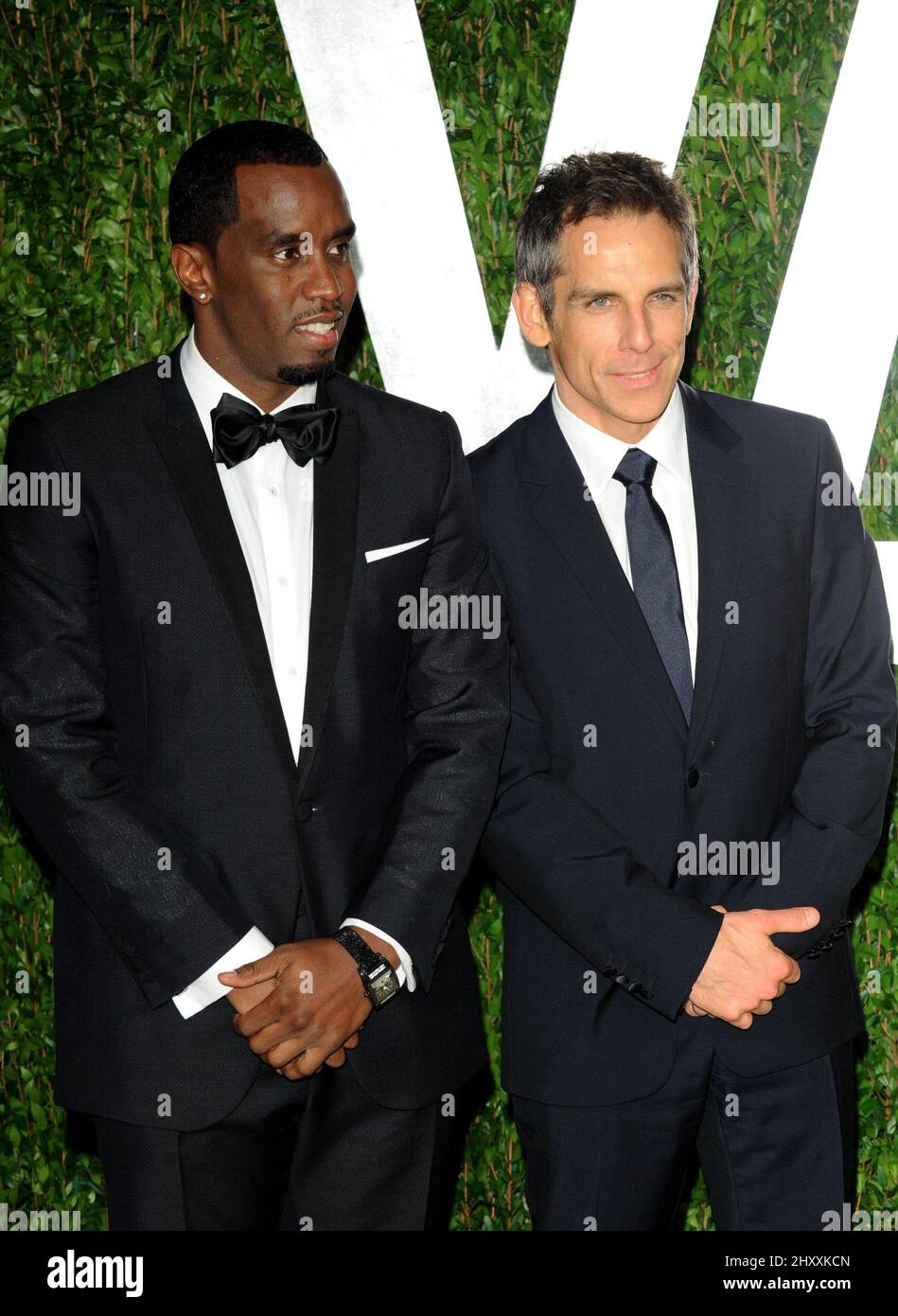 Sean "P. Diddy" Combs and Ben Stiller attending the 2012 Vanity Fair ...