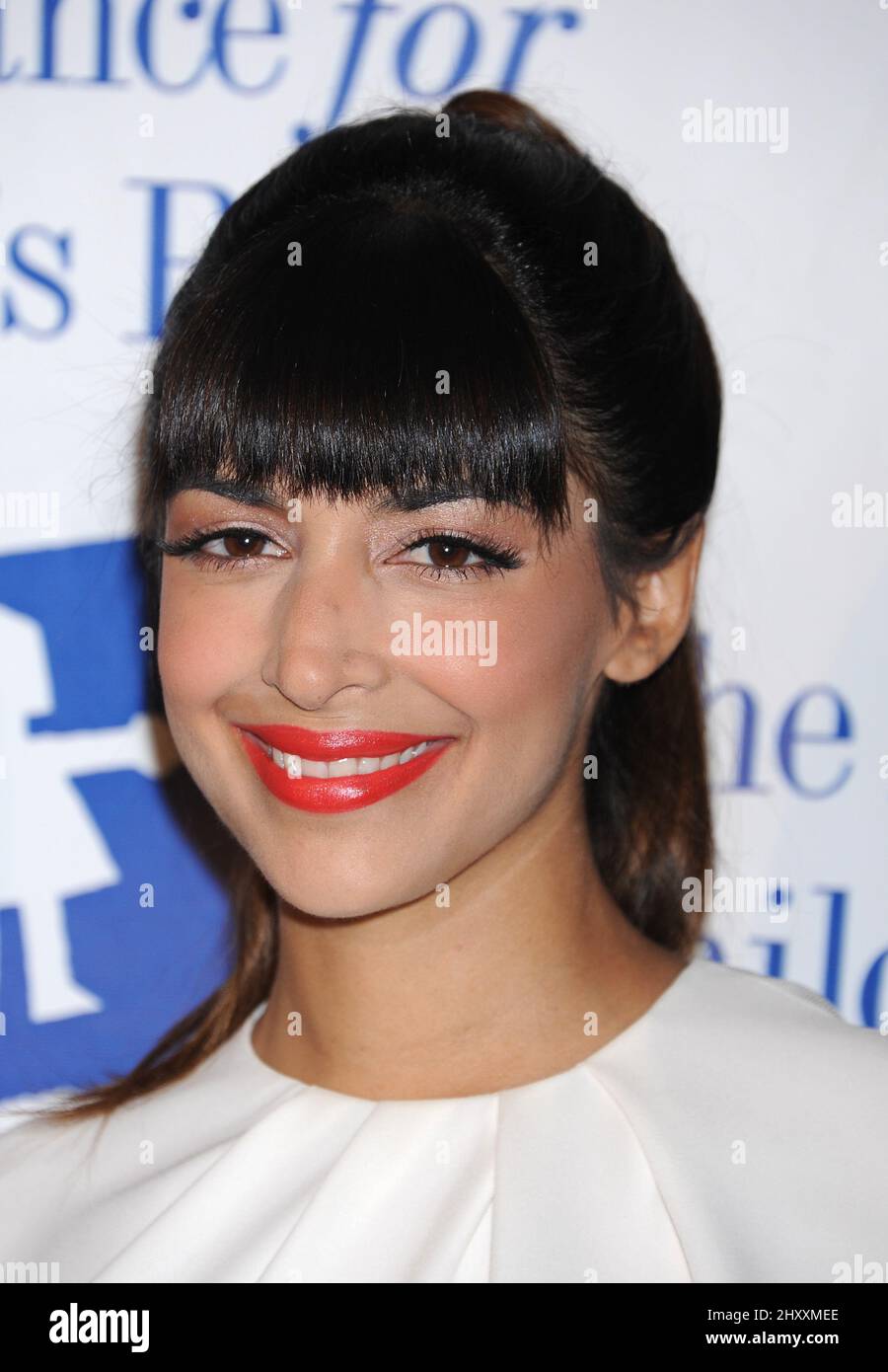 Hannah Simone arriving for the Alliance for Children's Rights 20th ...