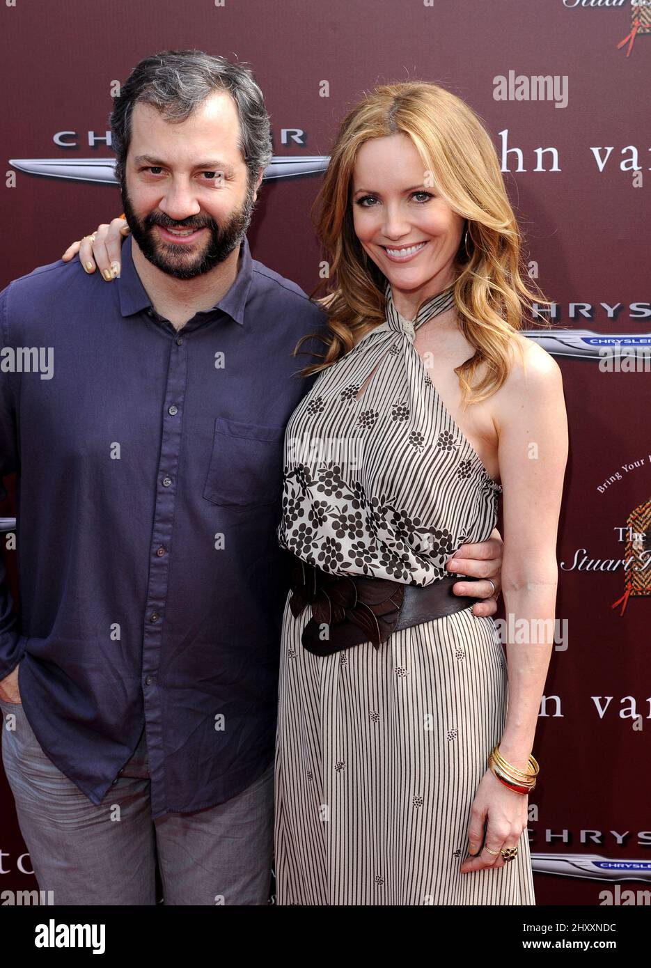 Leslie Mann and Judd Apatow attending the John Varvatos 9th Annual ...