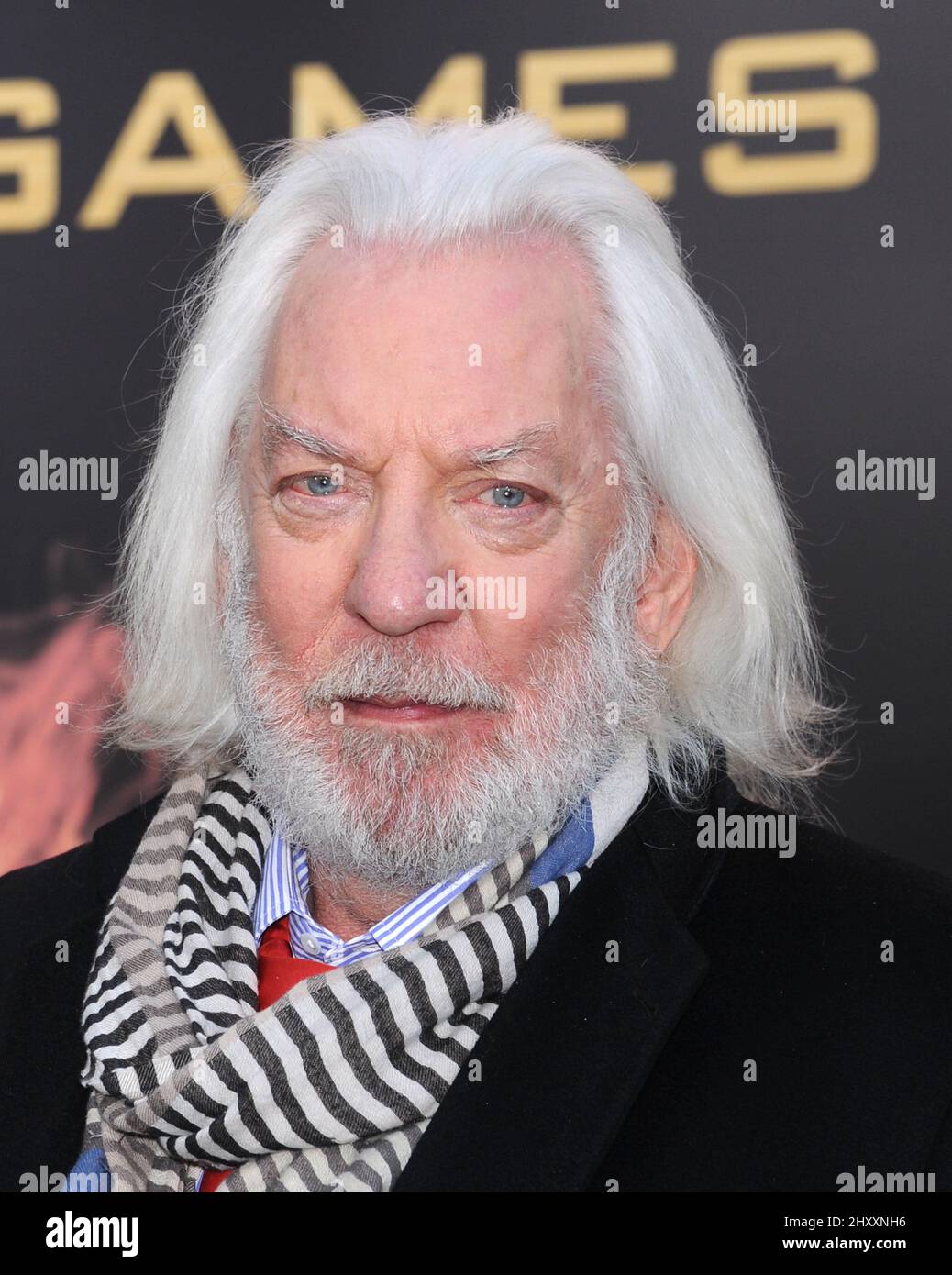 Donald Sutherland attending "The Hunger Games" world premiere held at ...