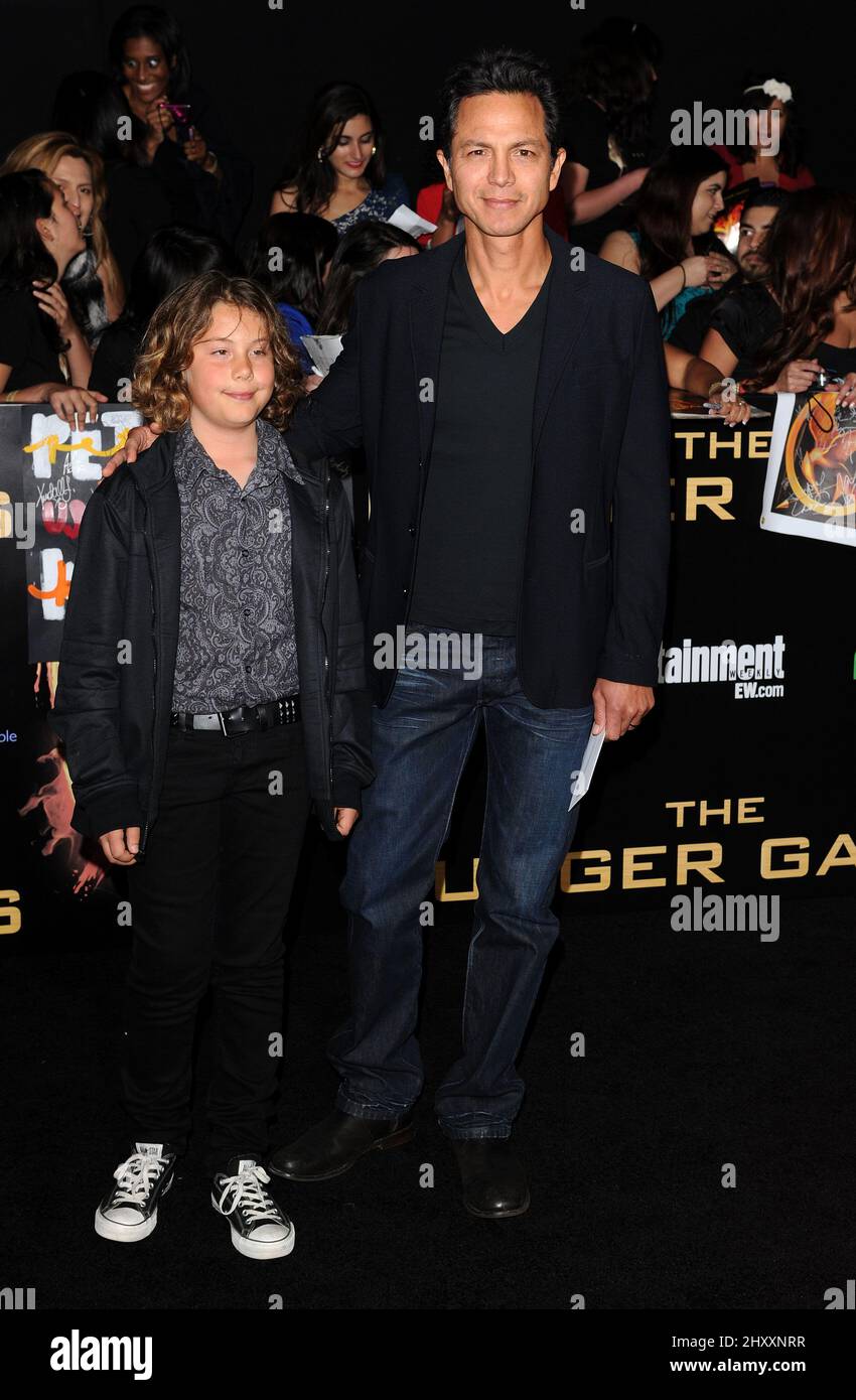 Benjamin Bratt attending "The Hunger Games" world premiere held at the ...