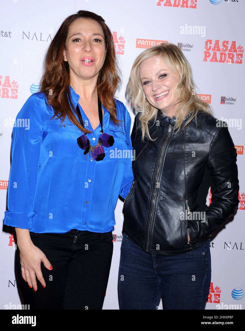 Maya Rudolph and Amy Poehler attending the "Casa de mi Padre" premiere ...