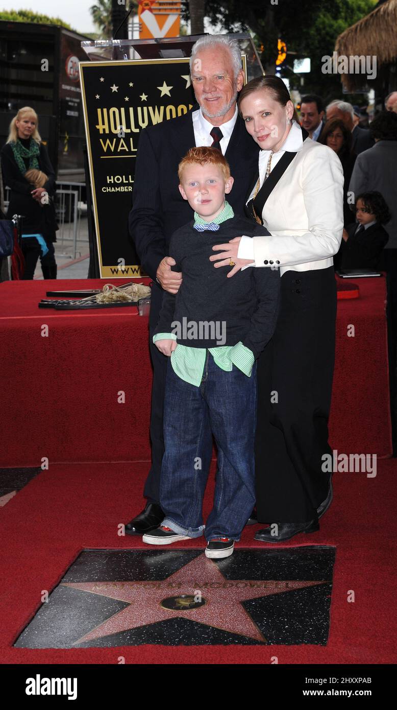 Malcolm mcdowell wife kelly son hi-res stock photography and images - Alamy